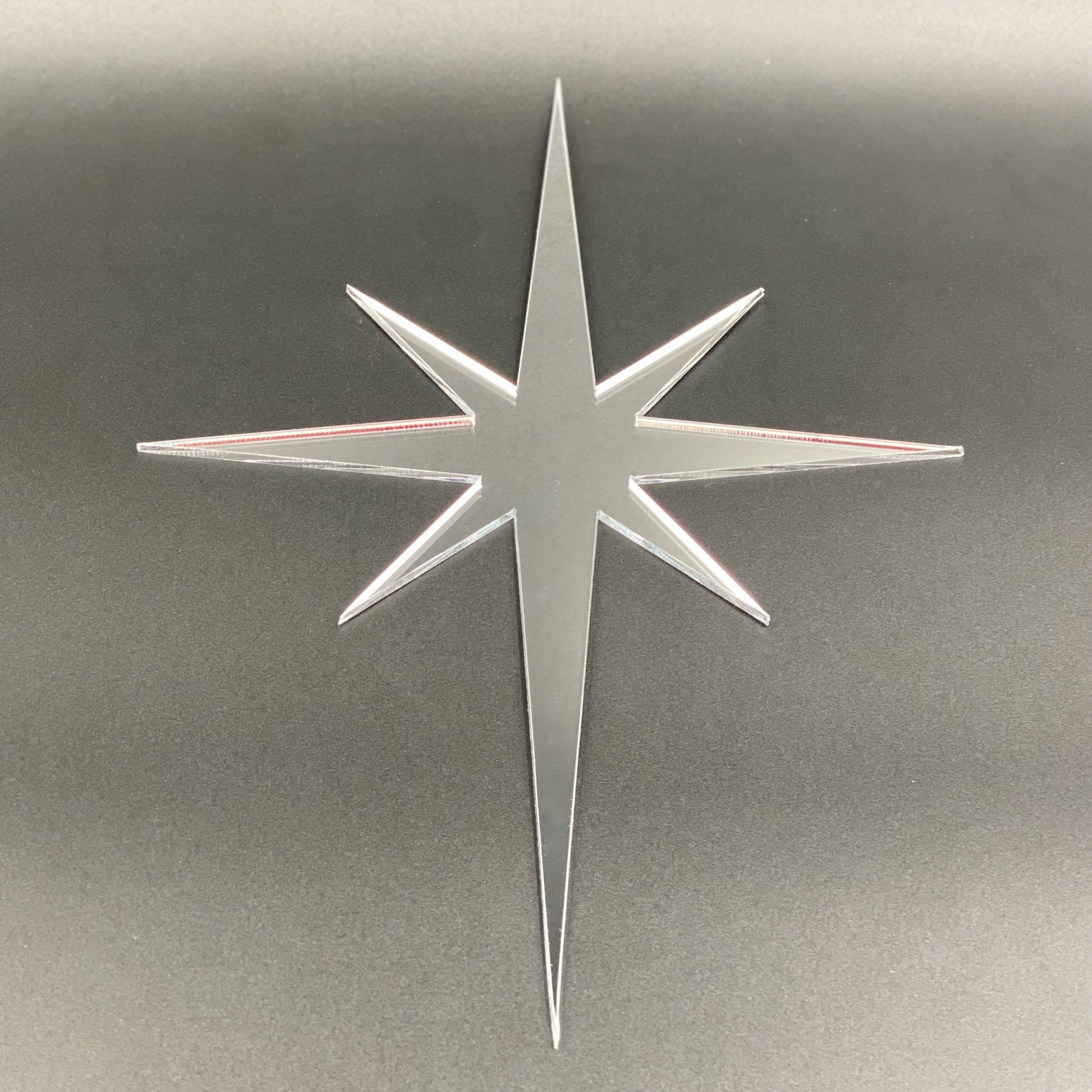 Mid Century Modern MIRROR Atomic Starburst (individual) | Silver or ...