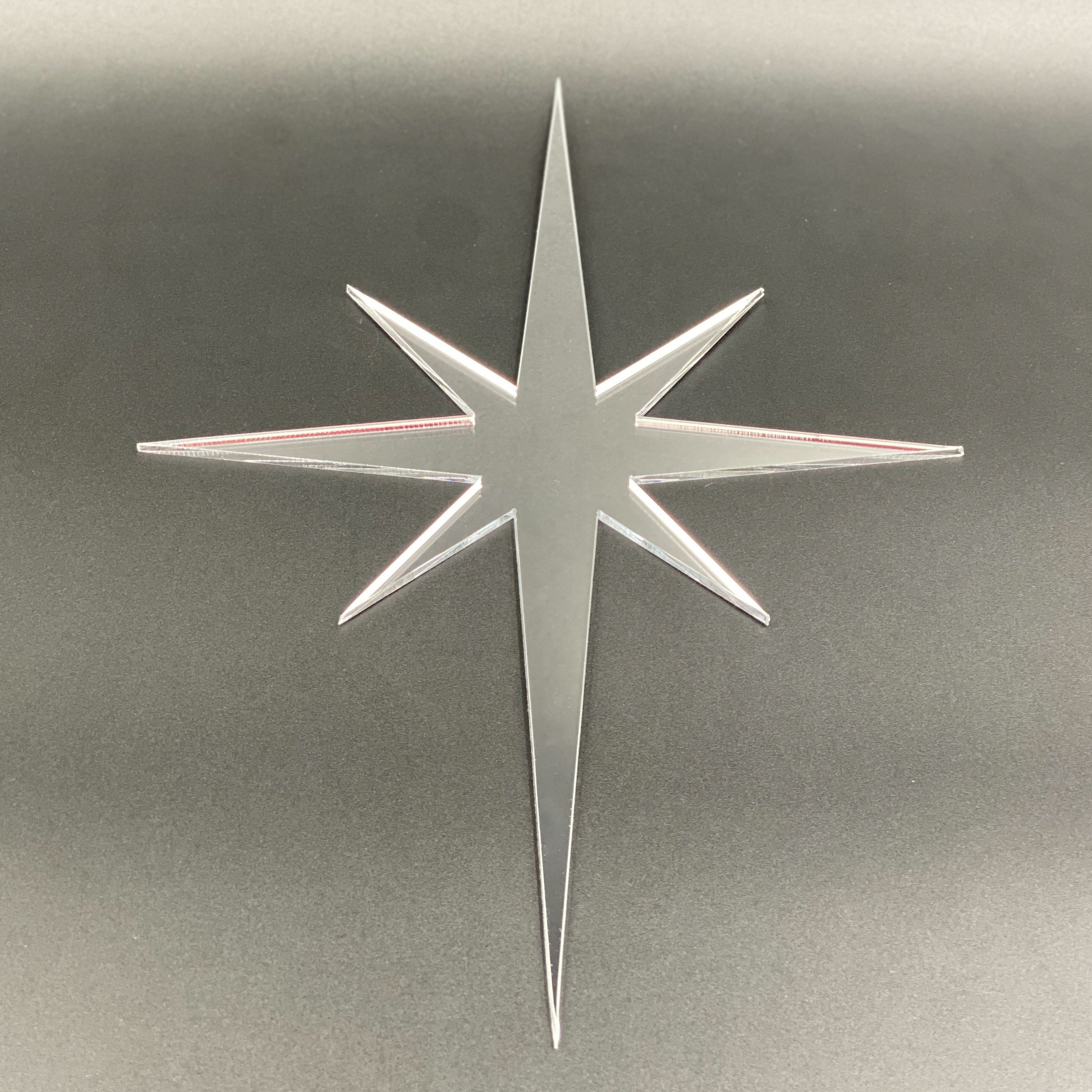 Mid Century Modern MIRROR Atomic Starburst (individual) | Silver or ...
