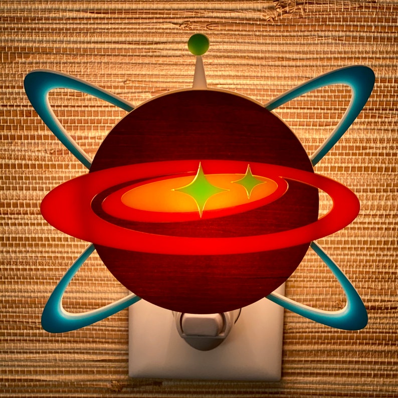 Mid Century Modern Night Light | "cosmos" Design | Ambient Lighting ...