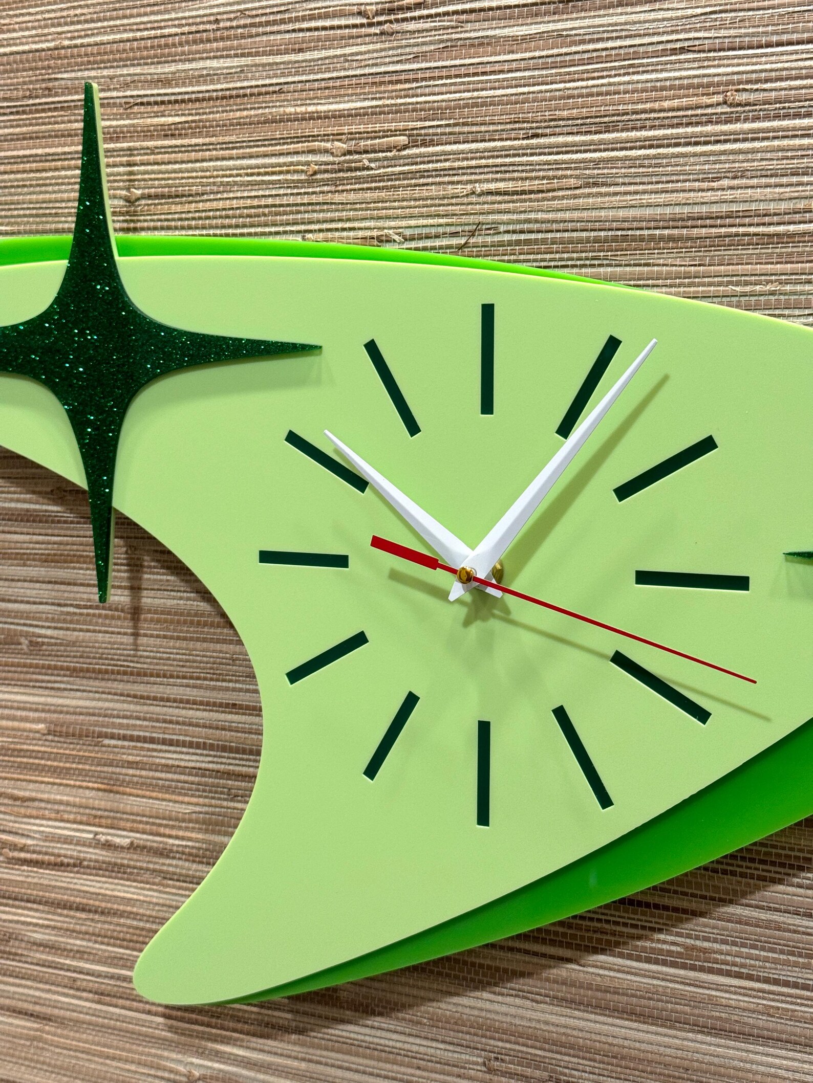 Mid Century Modern "atomic Boomerang" Wall Clock: Retro Boomerang - Etsy