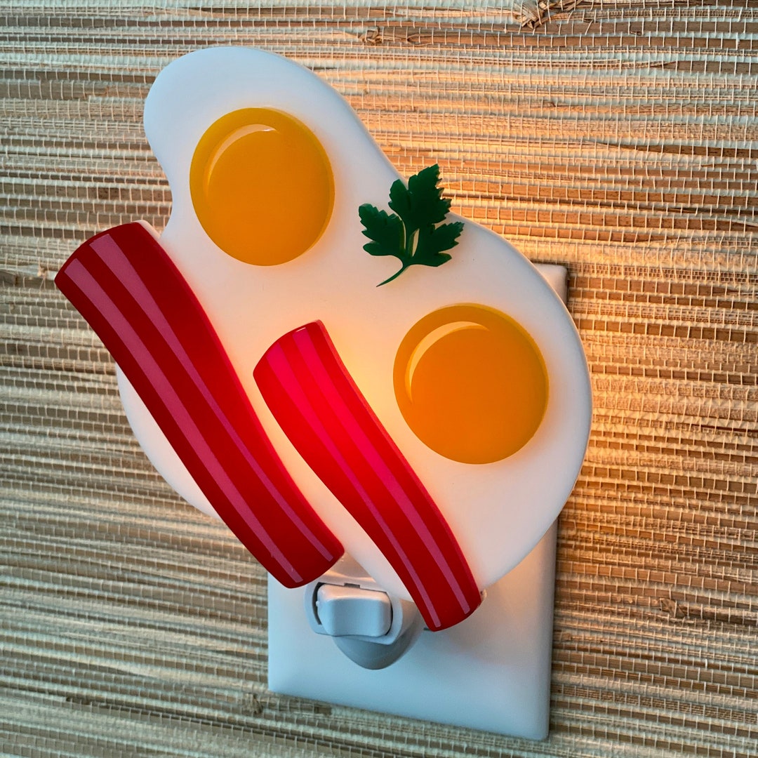 3D Handcrafted "bacon and Eggs" Night Light | Kitchen Decor | Breakfast ...