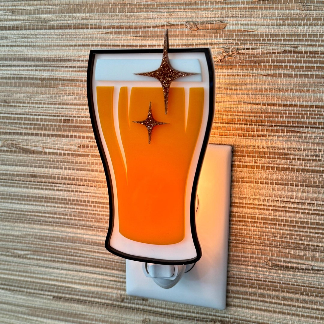 3D Handcrafted "atomic Ale" Night Light | Beer Light | Retro Bar Decor ...