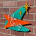 Mid Century Modern "atomic Boomerang" Sign : Retro Palm Springs Decor ...