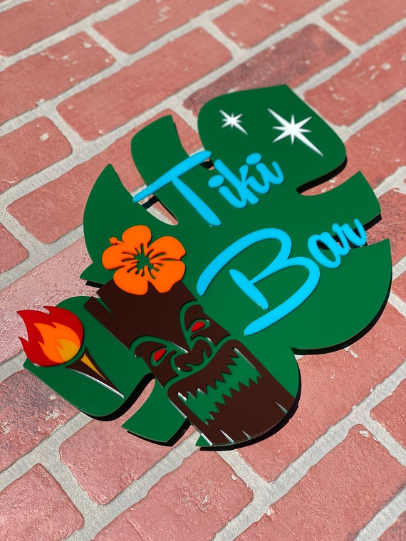 Tiki Bar Sign Clip Art