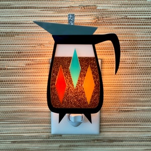 Mid Century Modern "percolator" Night Light: Retro Coffee Pot - Etsy