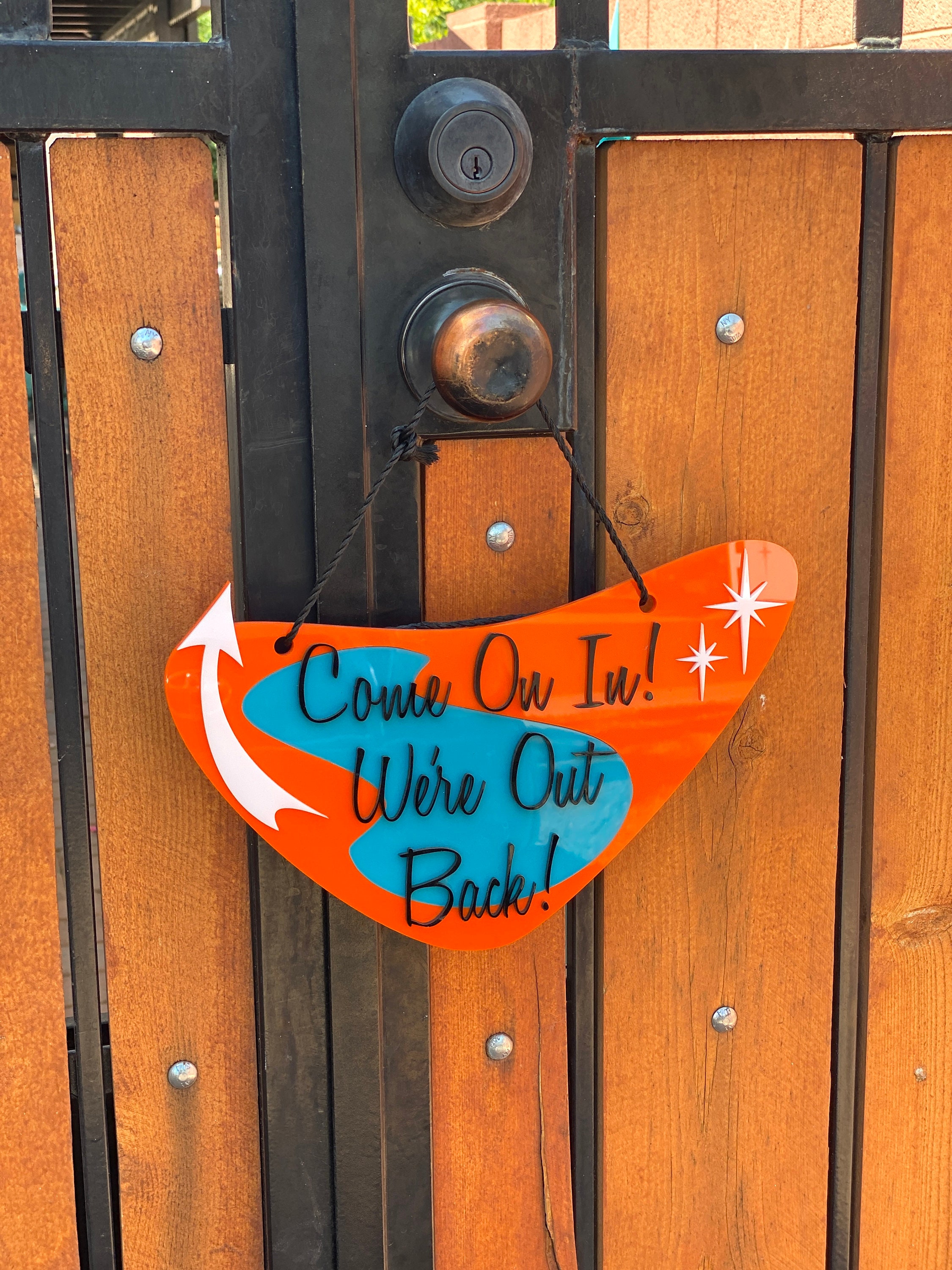 Small 3D Mid Century Modern come on In Sign | Etsy