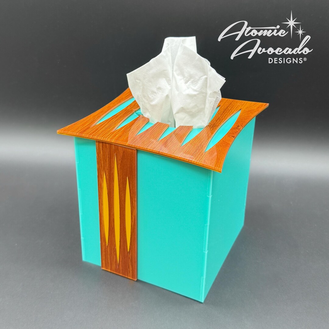 Mid Century Modern "loma" Tissue Box Cover | Retro Tissue Box | Mid ...