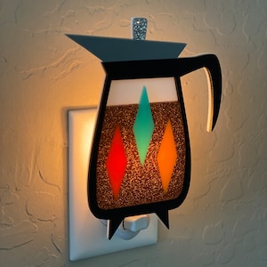Mid Century Modern "percolator" Night Light: Retro Coffee Pot - Etsy