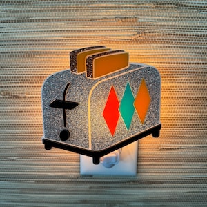 3D Mid Century Modern "toaster" Night Light | Vintage Toaster | Retro ...