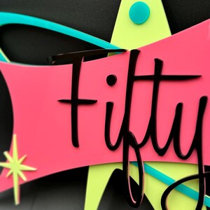 3D Mid Century Modern "launch" Address Sign | Retro House Numbers ...