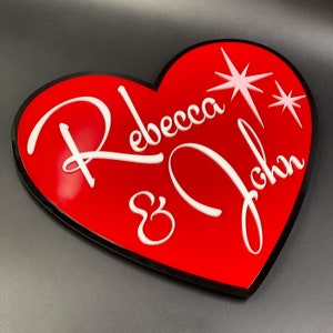 Mid Century Modern "i Love Lucy" Sign | Valentine's Day | Wedding Gift ...