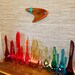 Mid Century Modern atomic Boomerang Wall Clock Handcrafted Retro Decor ...