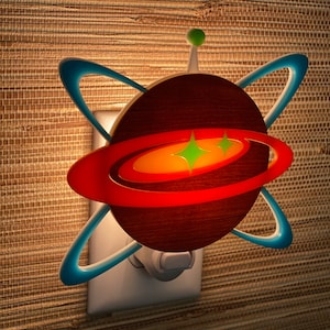 Mid Century Modern Night Light | "cosmos" Design | Ambient Lighting ...