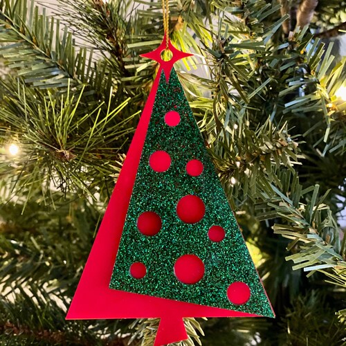 Mid Century Modern Christmas Ornament yuletide - Etsy