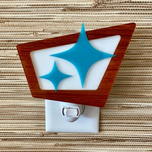 Mid Century Modern Night Light | Space Age Decor | MCM Star | Retro ...