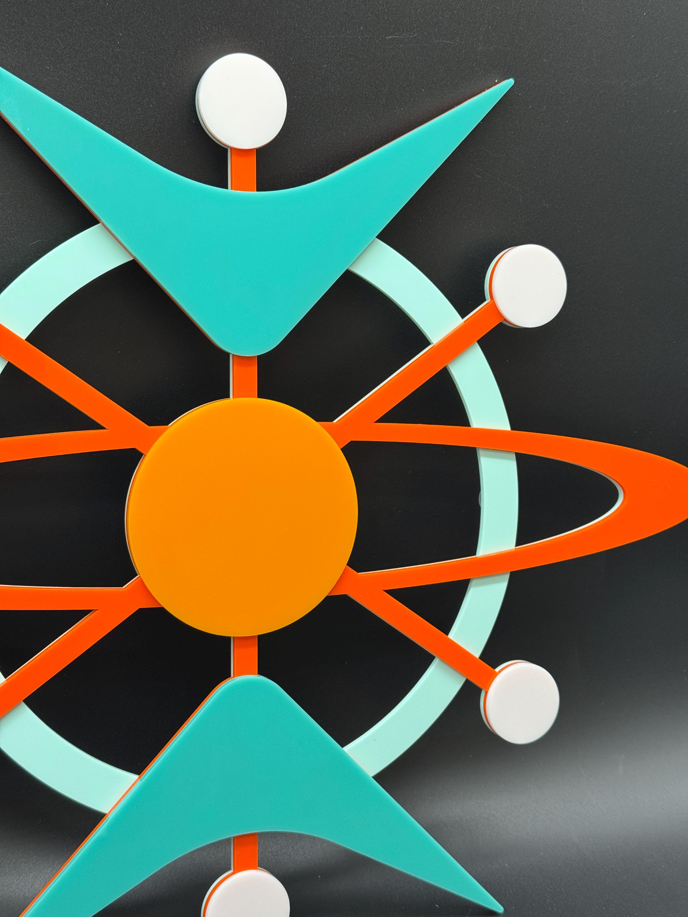 Mid Century Modern Door Wreath | "atomisphere" Design | Retro Wall Art ...