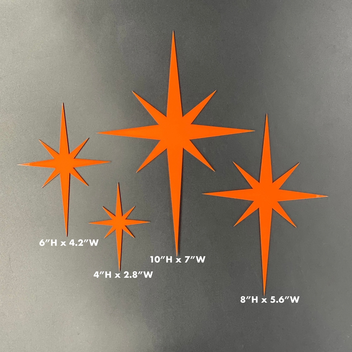 Mid Century Modern Atomic Starburst individual Atomic - Etsy