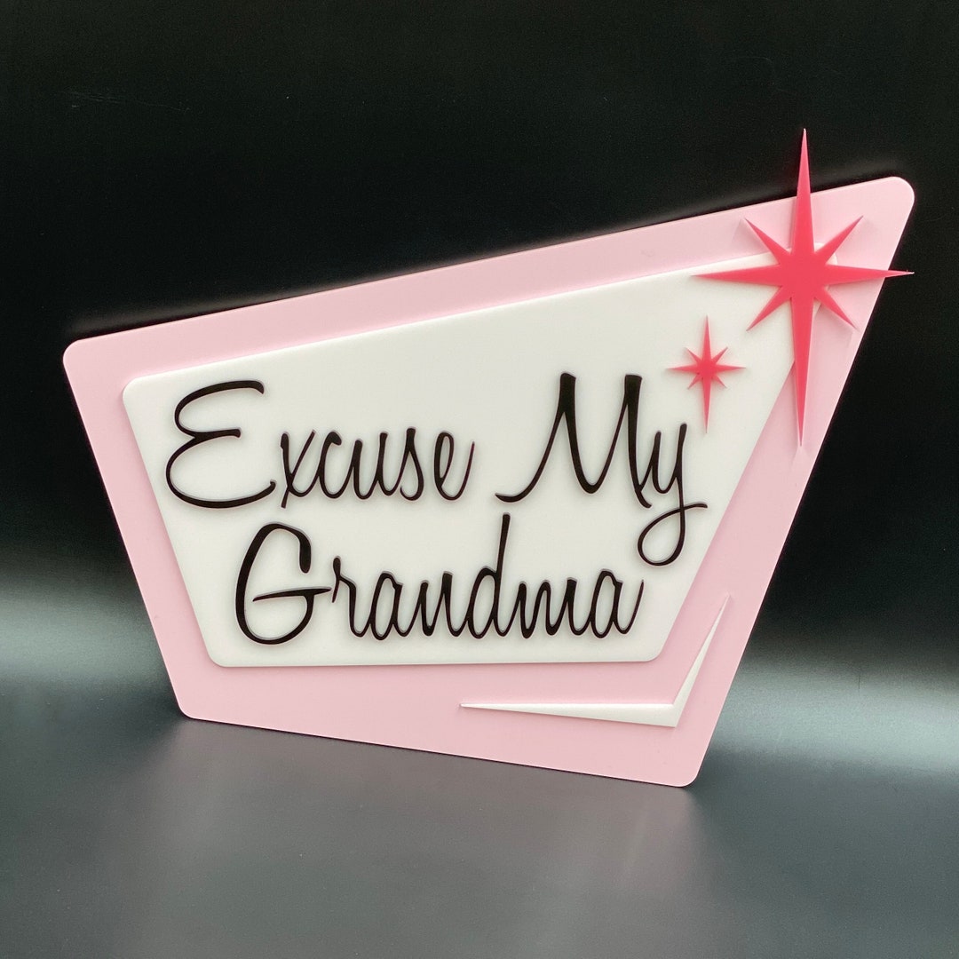 Mid Century Modern "starlite" Sign | Retro Wall Art | Excuse My Grandma ...