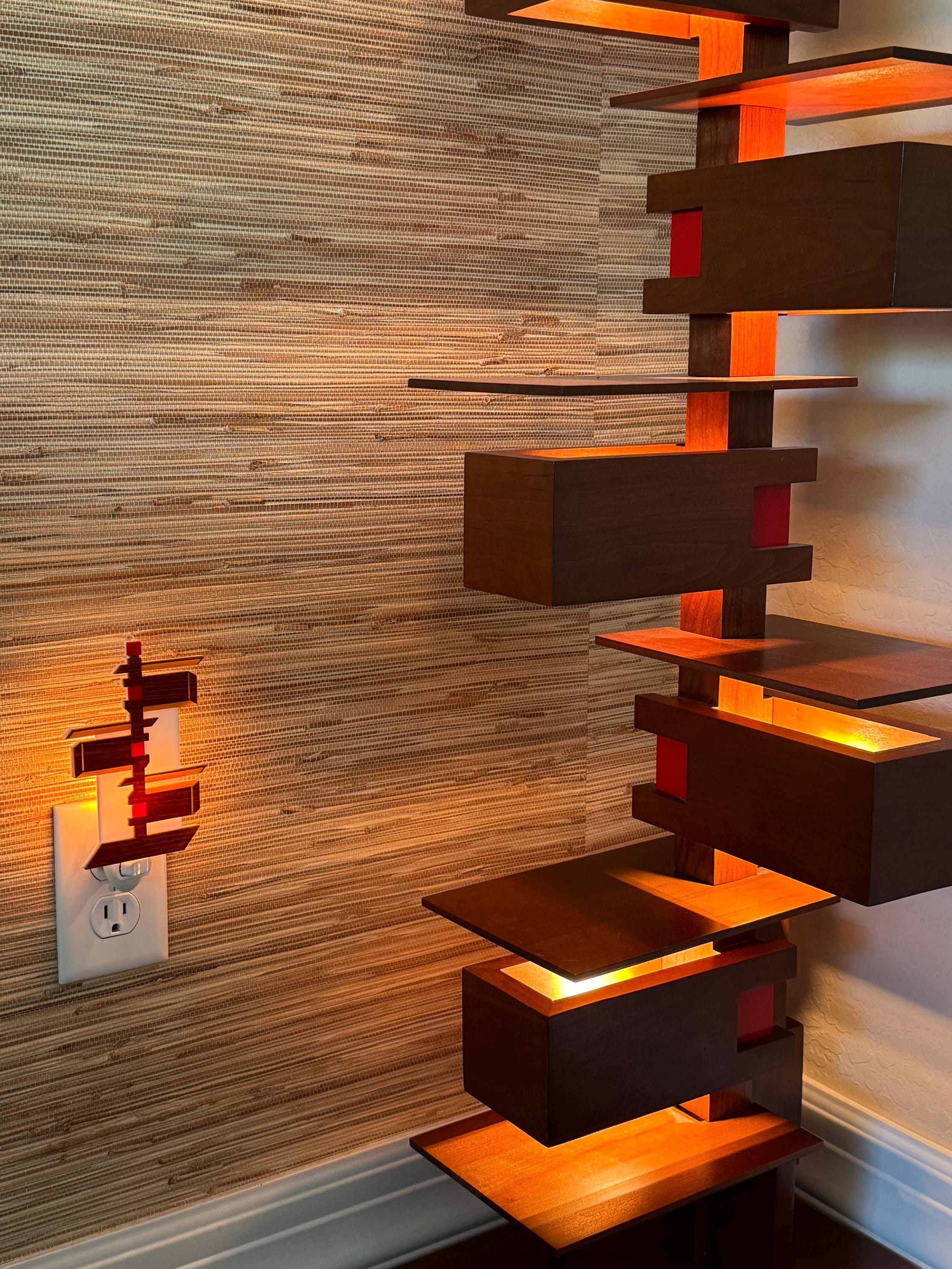 Taliesin Night Light: Frank Lloyd Wright-inspired Mid Century Modern ...