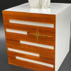 Mid Century Modern Tissue Box Cover: Minimalist - Etsy