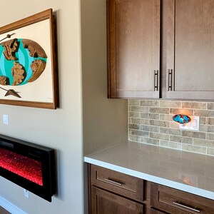 Mid Century Modern "world Map" Night Light | Witco-inspired | Retro ...