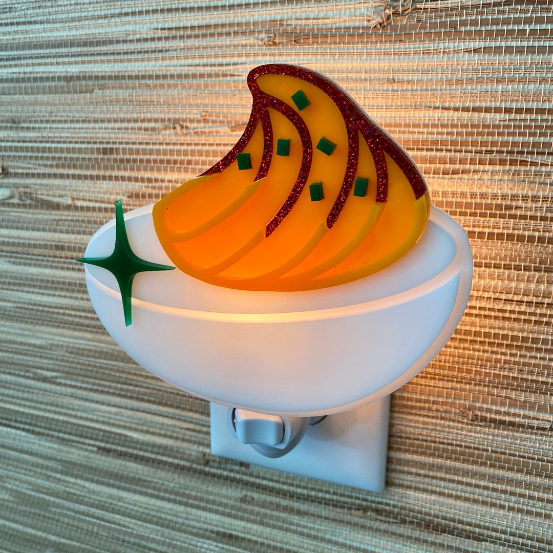 Handcrafted "deviled Egg" Night Light | Retro Kitchen Decor | Vintage ...