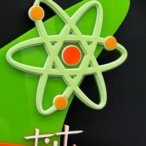 Personalized "atomic Age" Sign: Retro Mid Century Modern Wall Art - Etsy
