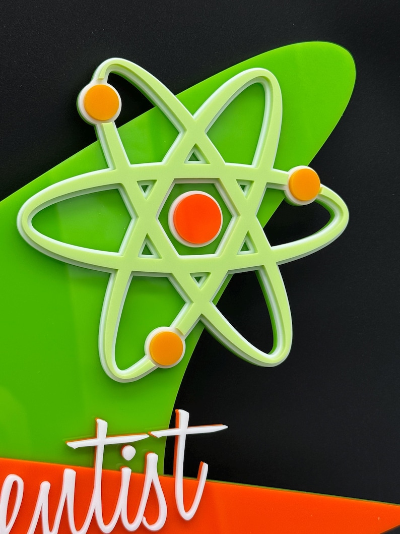 Personalized "atomic Age" Sign: Retro Mid Century Modern Wall Art - Etsy