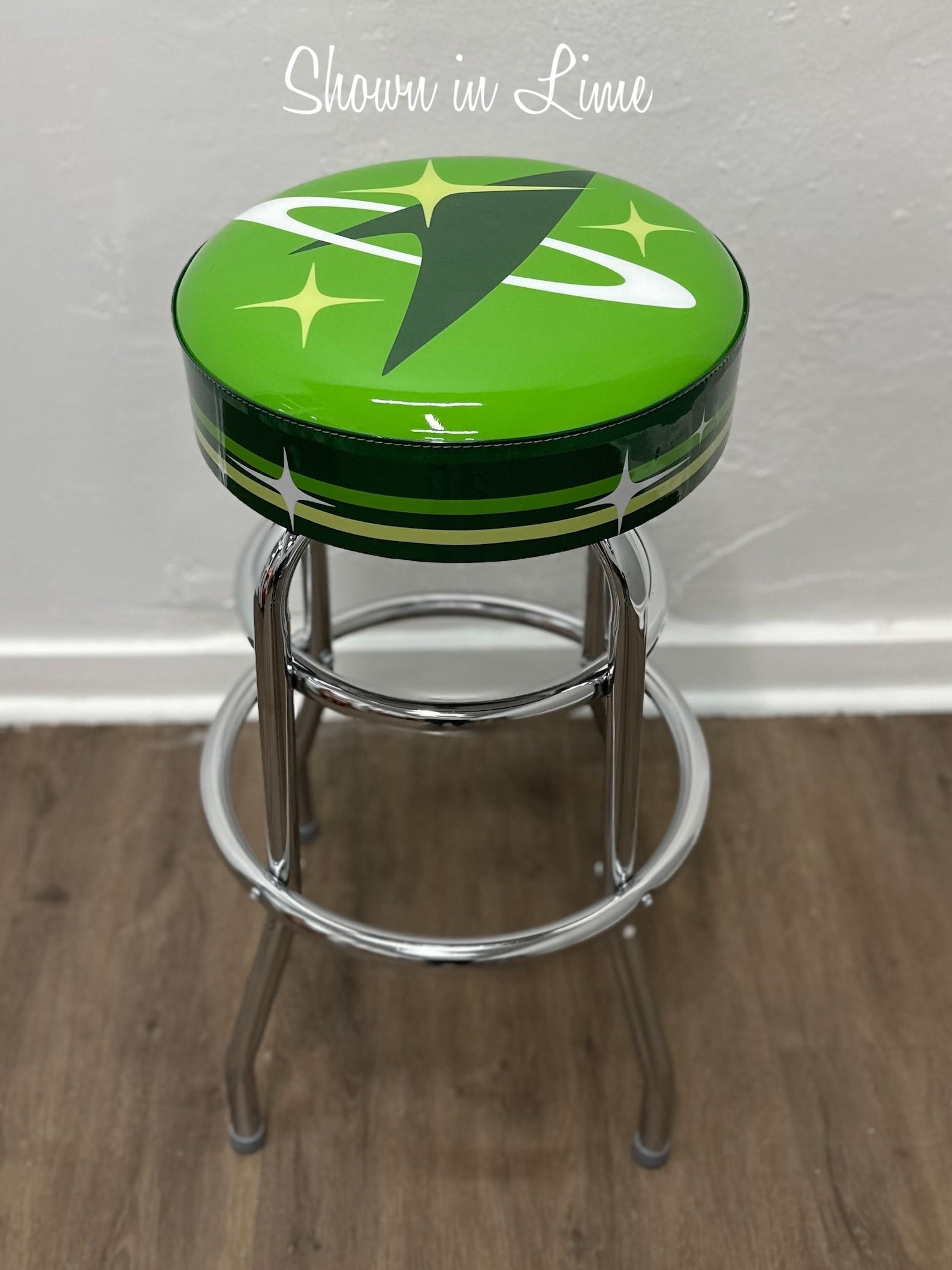 Mid Century Modern "atomic Bar Stool" | Space Age Retro Barstool ...