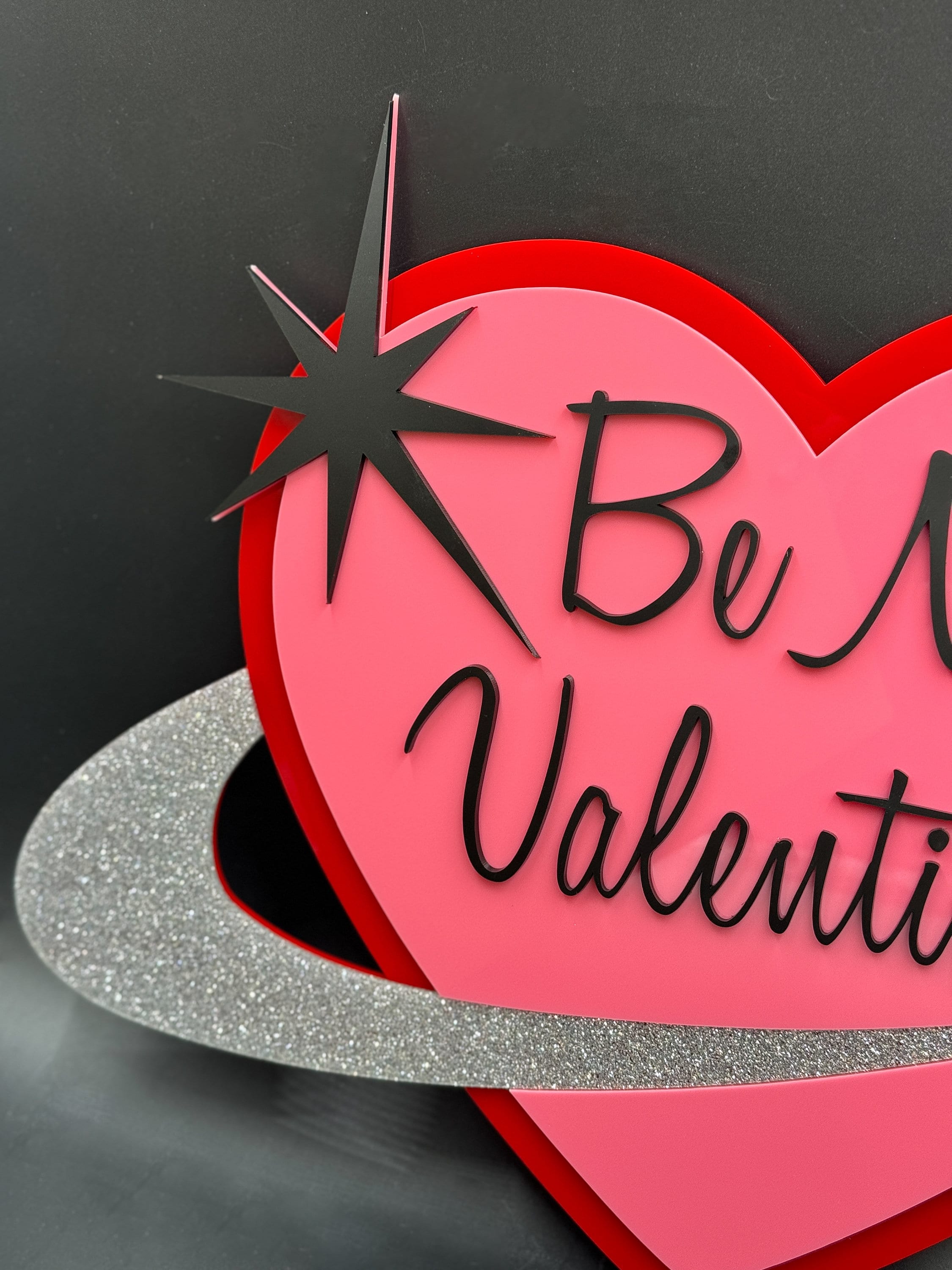 Personalized Mid Century Modern "atomic Valentine" Sign | Valentine's ...