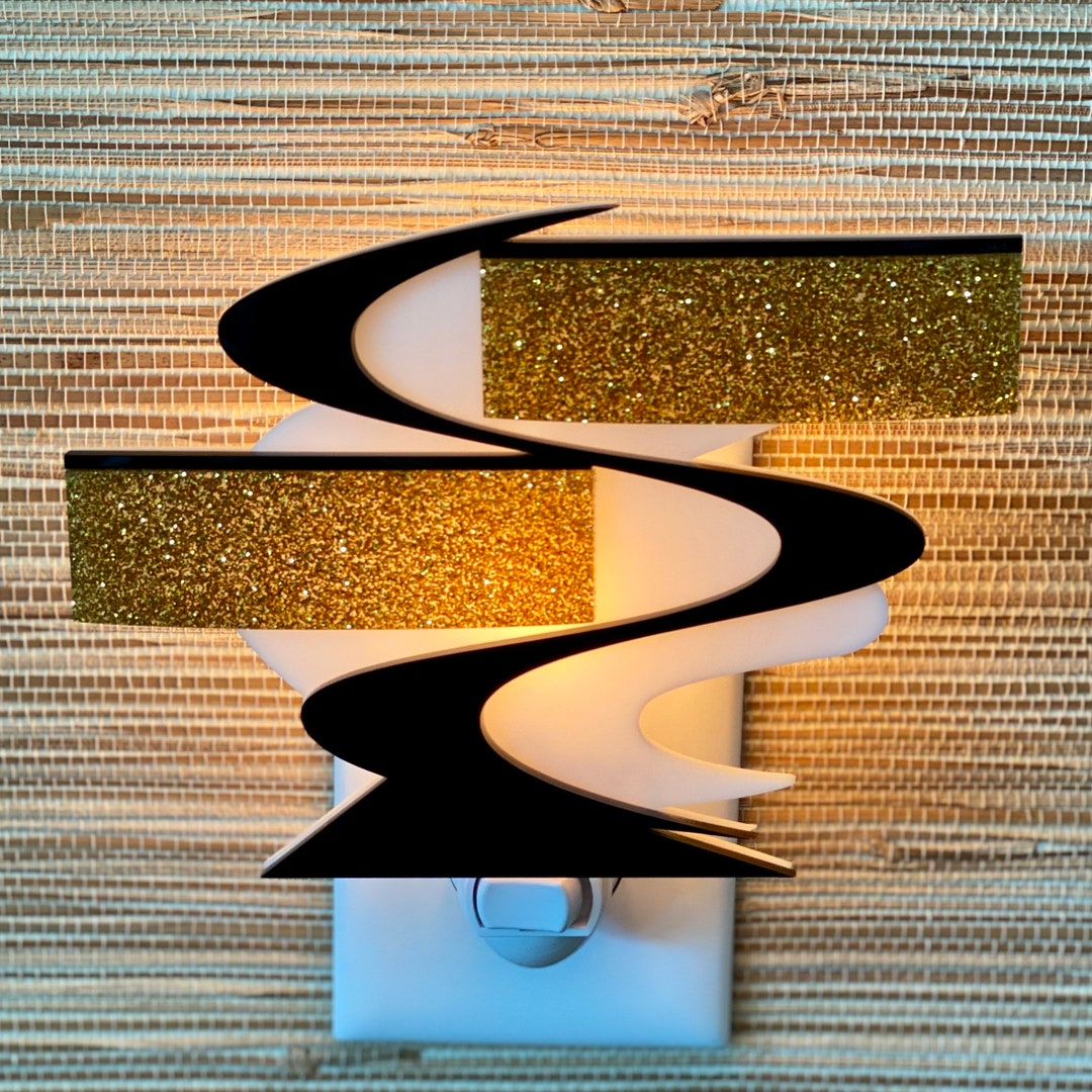 Mid Century Modern Night Light z Lux Design Luxcraft Majestic Inspired ...