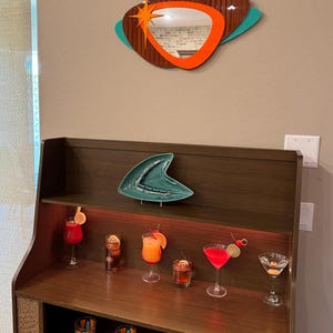 Mid Century Modern "strata Ii" Wall Mirror: Retro Futuristic Decorative ...