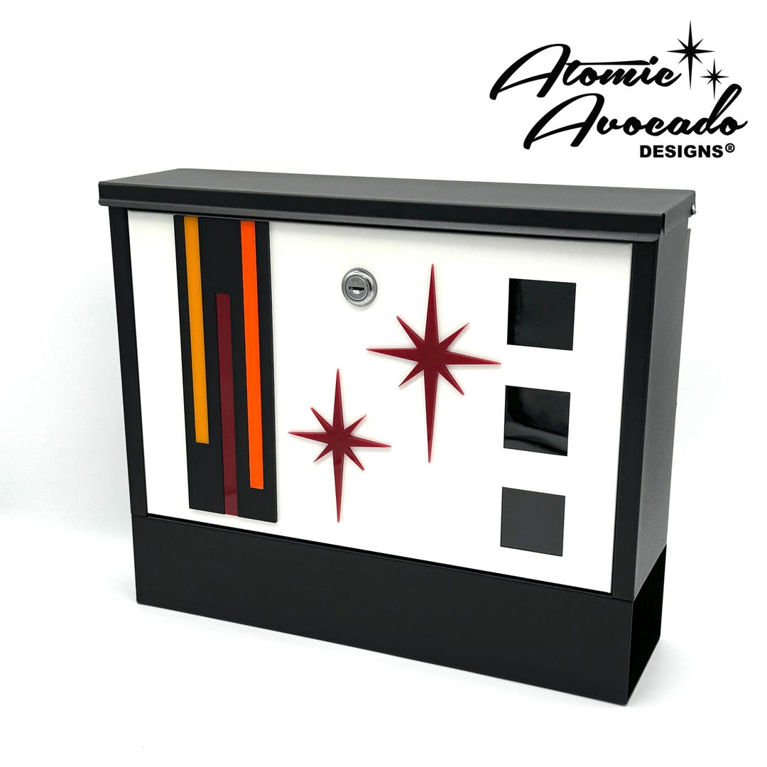 Mid Century Modern Mailbox | "modline" Design | Retro Modern Mailbox ...