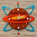 Mid Century Modern “atomic Cosmos" Wall Clock | Handcrafted | Retro ...