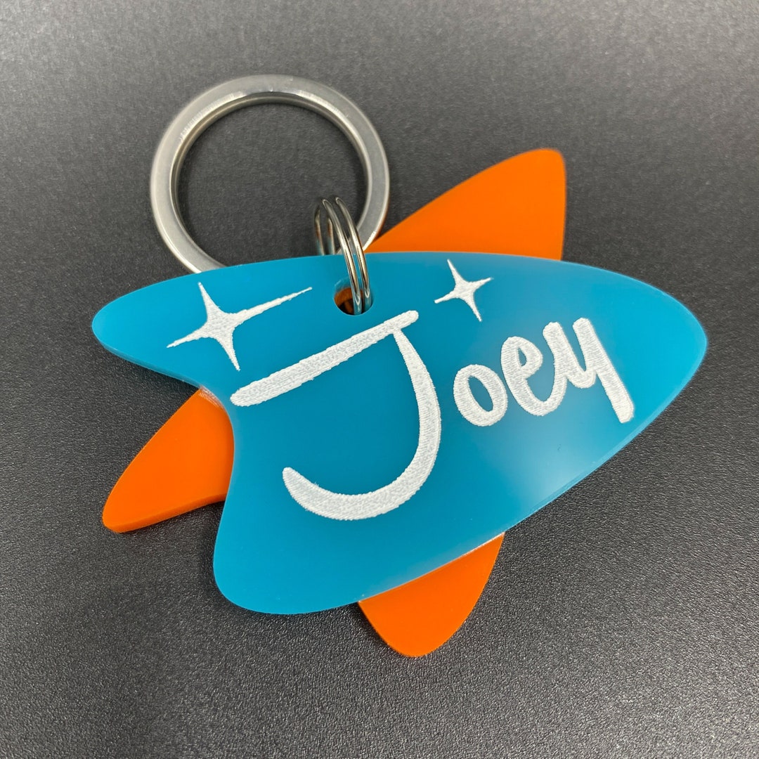 Mid Century Modern Pet ID Tag | Personalized Dog Tag | Atomic Boomerang ...