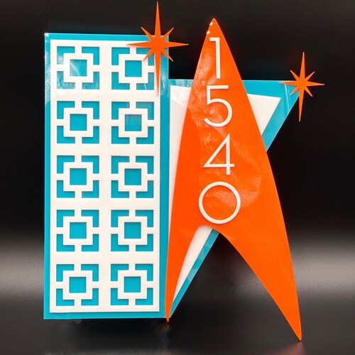 Mid Century Modern Style Welcome Sign - Etsy