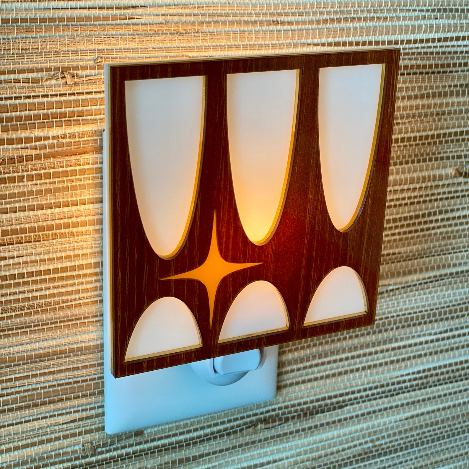Mid Century Modern Night Light brasília Design - Etsy