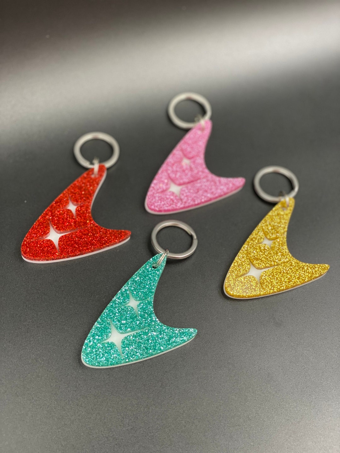 Mid Century Modern Keychain | "atomic Boomerang" Design | ONE Single ...