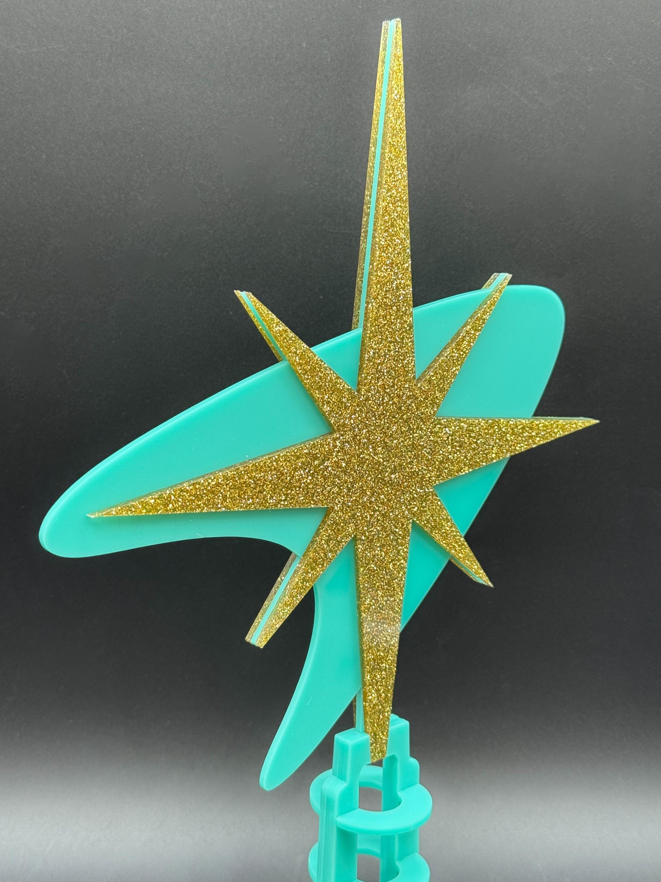 Mid Century Modern Tree Topper: Retro Atomic Christmas Decor - Etsy