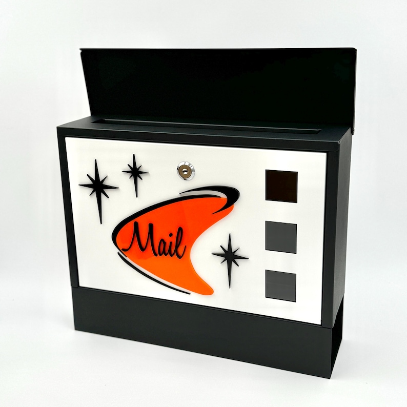 Mid Century Modern "atomic Boomerang" Mailbox | Retro Mail Box ...