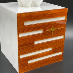 Mid Century Modern Tissue Box Cover: Minimalist - Etsy