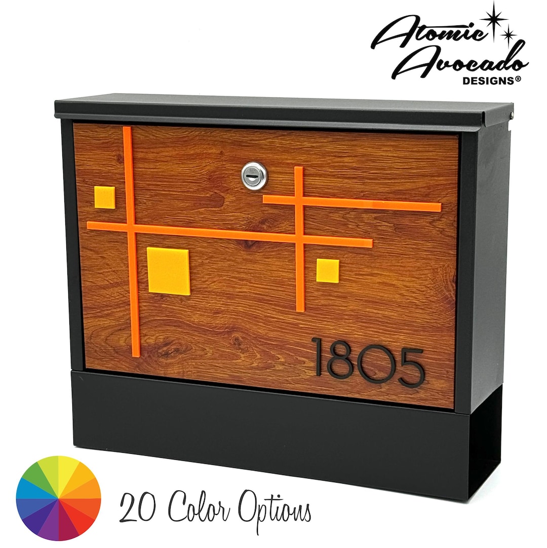 Mid Century Modern Mailbox | "wright" Design | Frank Lloyd Wright ...