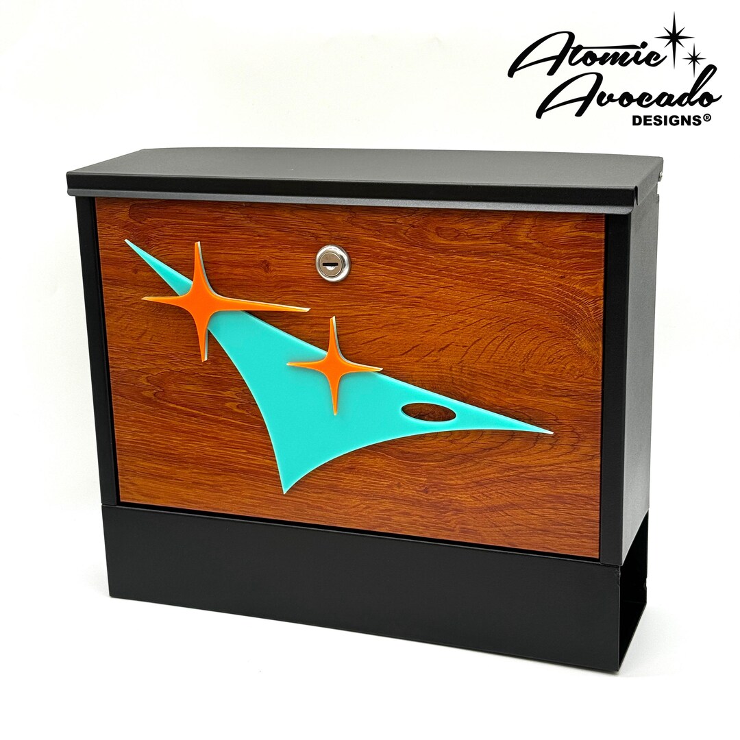 Mid Century Modern Mailbox | "space Age" Design | Retro Modern Mailbox ...