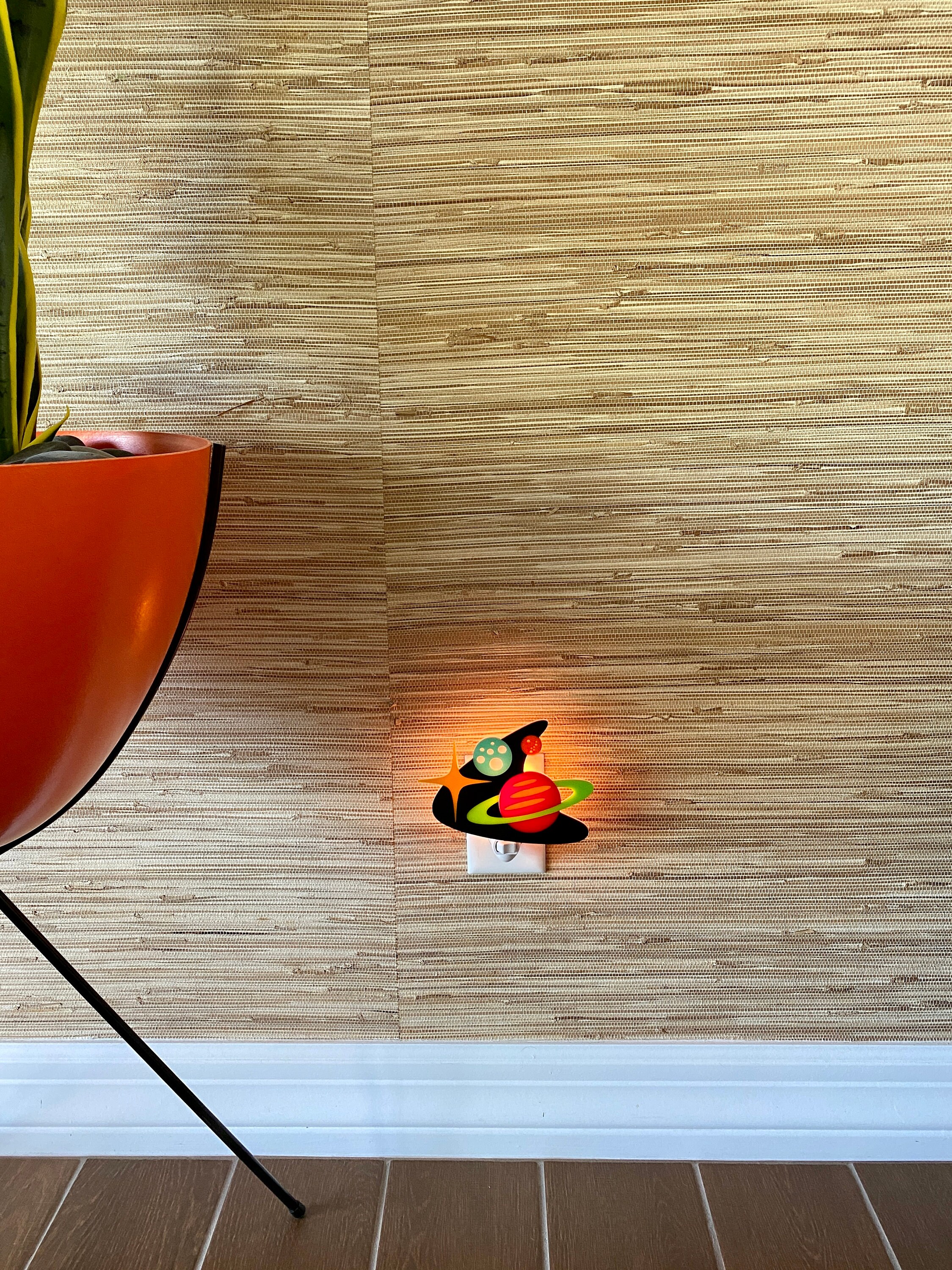 Handcrafted "space" Night Light: Retro Boomerang Galaxy and Planets - Etsy