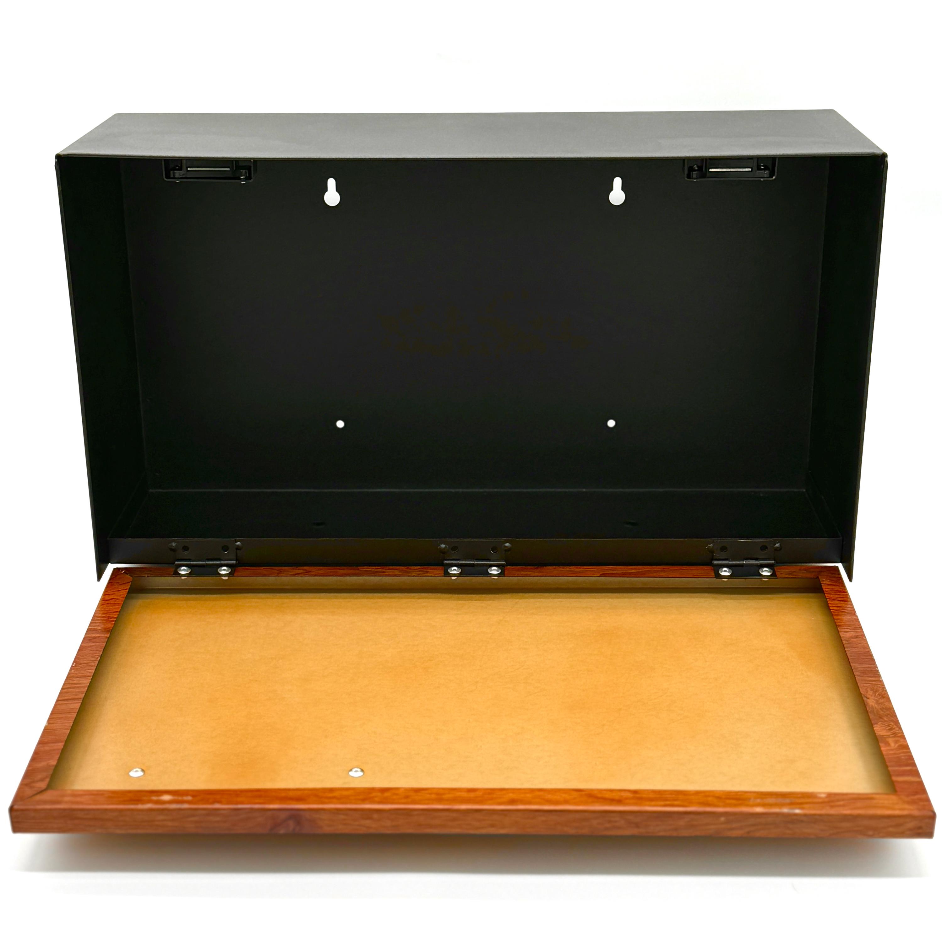 Mid Century Modern Mailbox | Heavy Duty Wall-mounted Mail Box | Wood ...