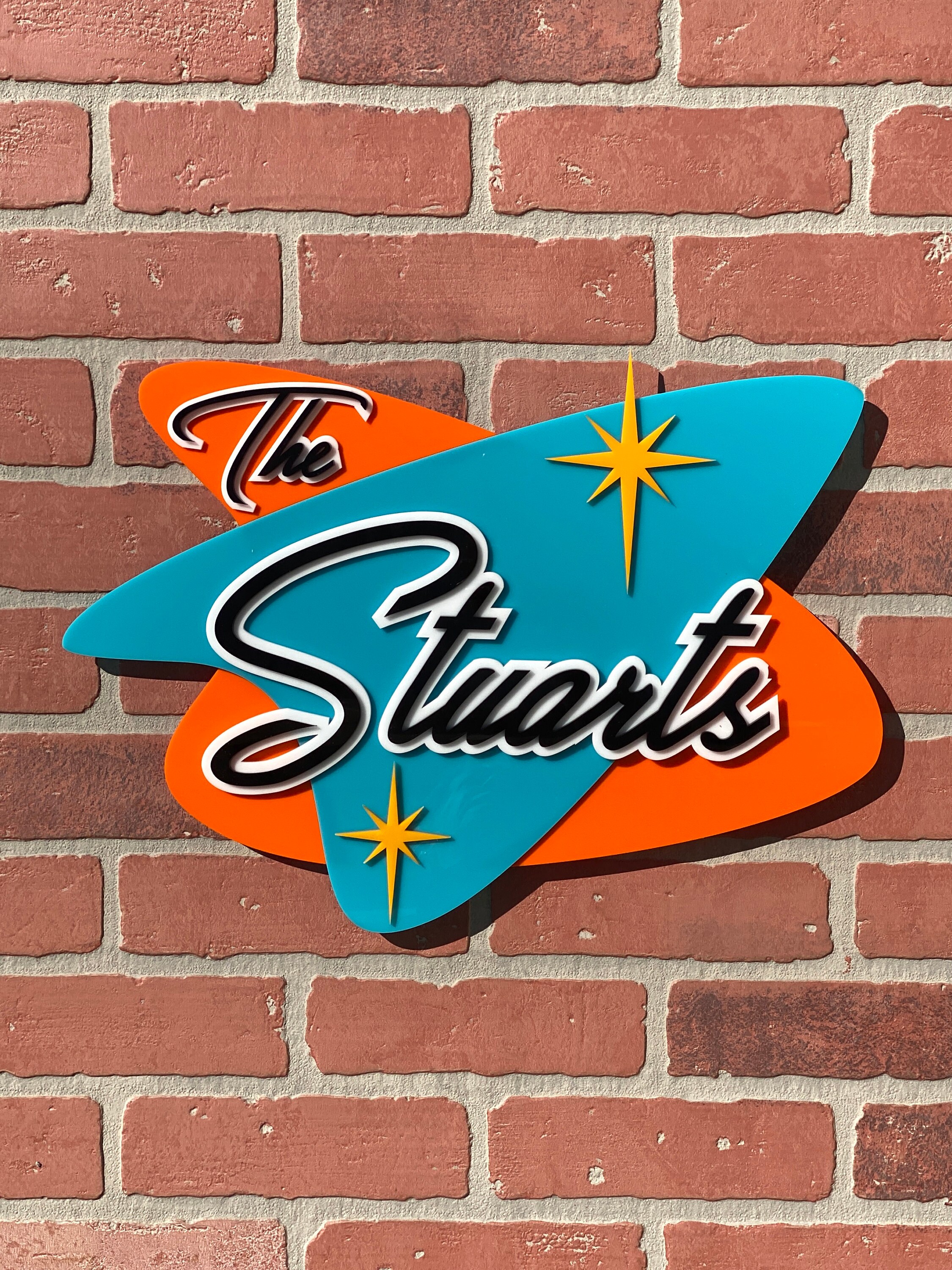Mid Century Modern "metropolis" Family Name Sign: Retro Space Age ...