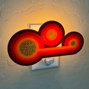 Seventies "supergraphics" Night Light | Mid Century Modern | 70s Retro ...