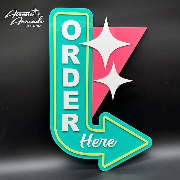 Diner Sign Eat Here - Etsy