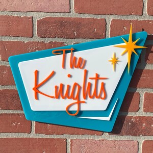 3D Mid Century Modern starlite Welcome Sign Address Sign House Numbers ...