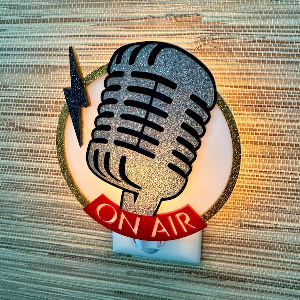 Microphone Lamp - Etsy